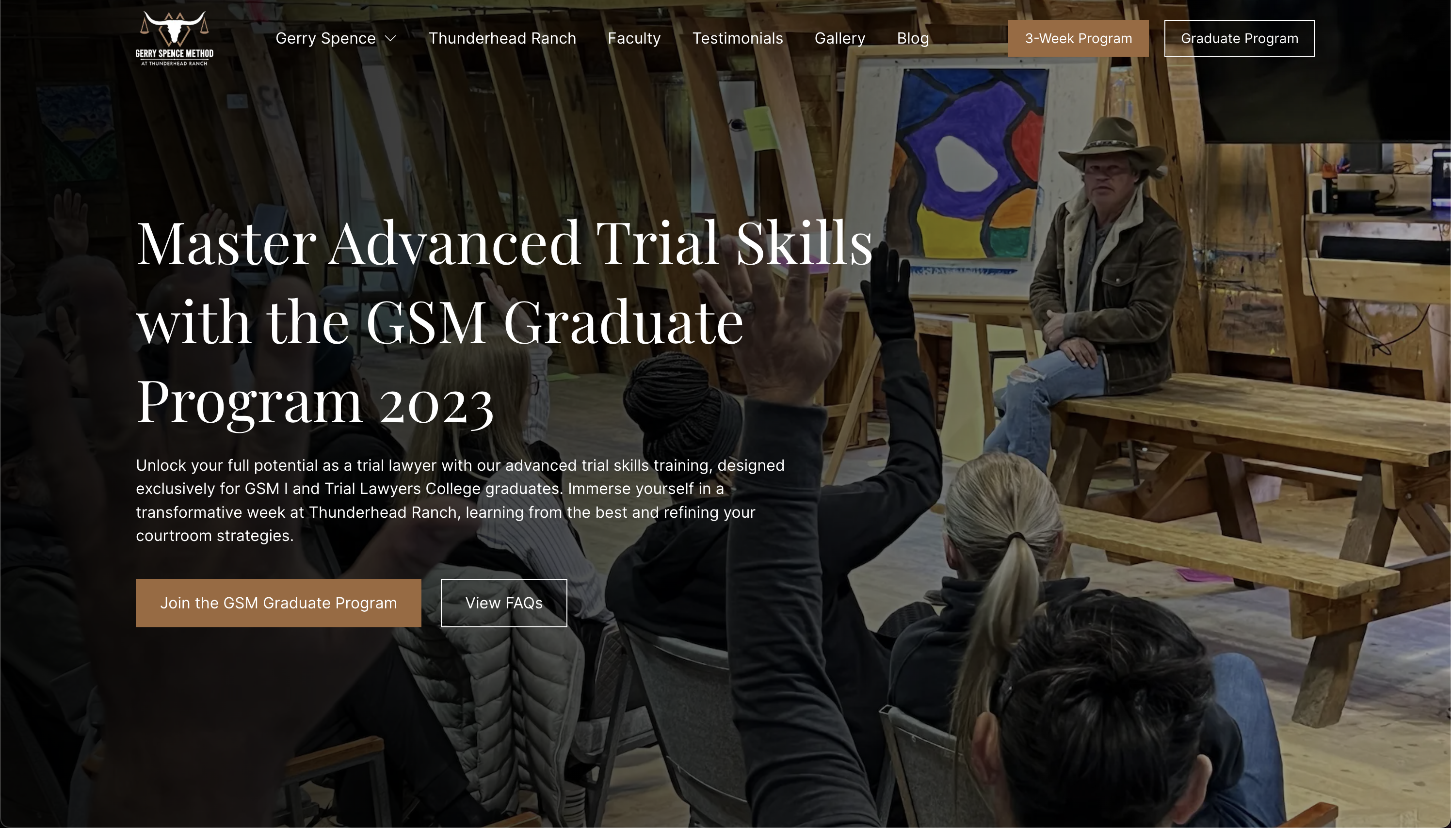 Advanced Trial Skills Training | Gerry Spence Method